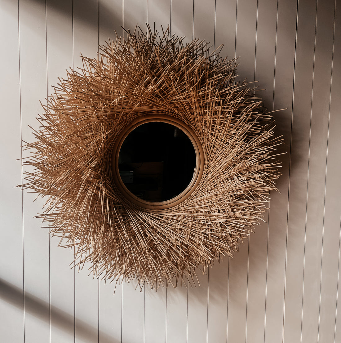 Rattan NEST Wall Mirror – Boho Bara
