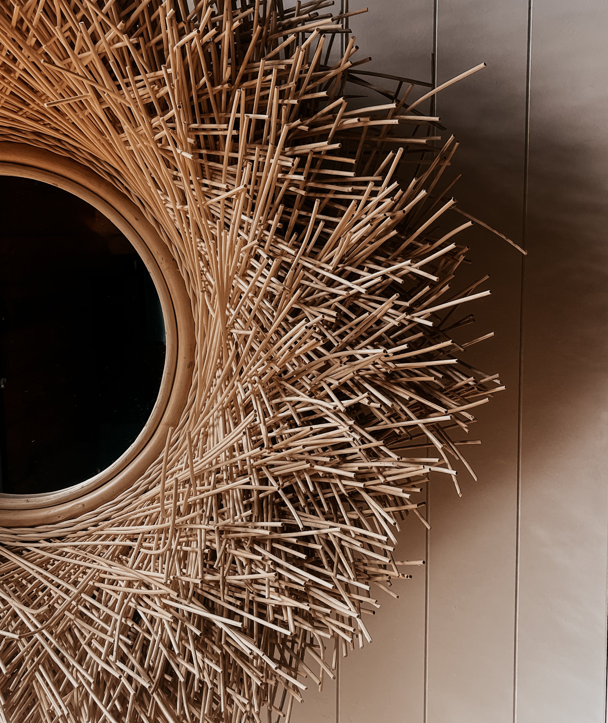 Rattan NEST Wall Mirror – Boho Bara