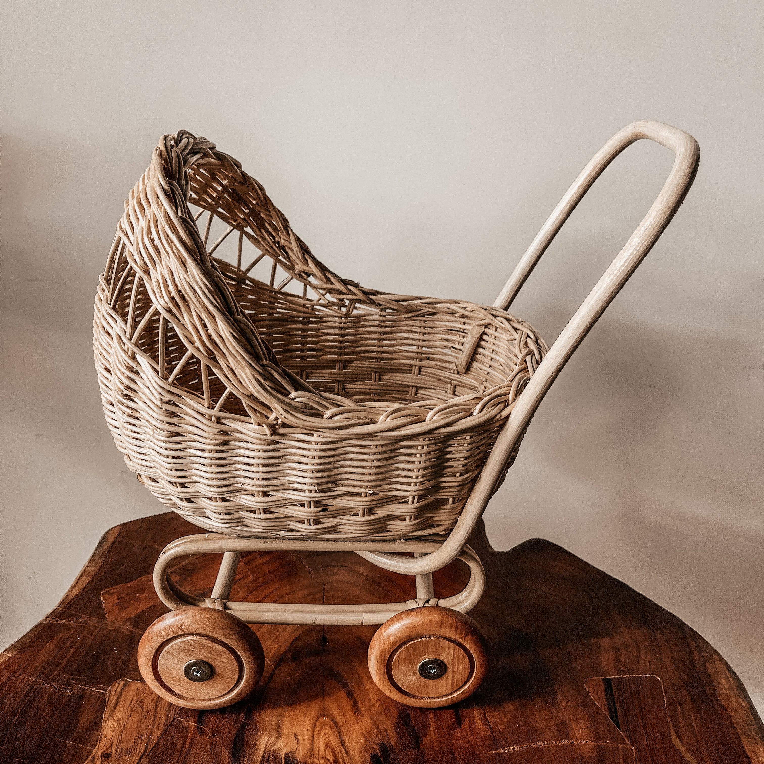 Rattan Doll Pram – Boho Bara
