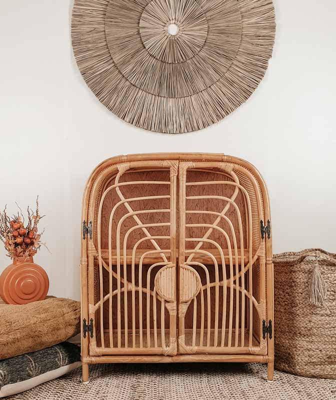 Rattan COCO Cabinet – Boho Bara